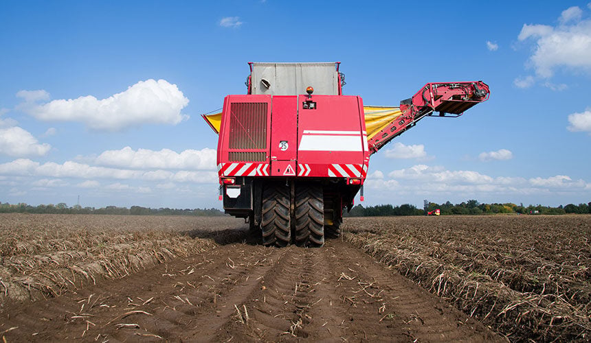 Which agricultural tyre for a potato harvester?